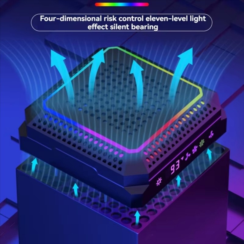 Quiet Cooling Fan with Small Temperature Control Strong ABS for Game ...