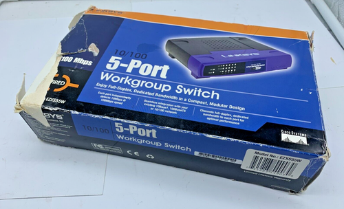 Linksys Cisco Systems EZXS55W 10/100 5-Port Workgroup Fast Ethernet ...