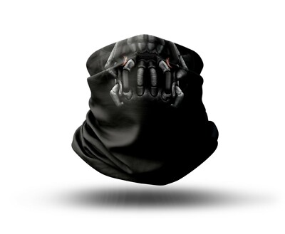 Washable Fabric Face Cover Neck Gaiter Unique Print Bane Design EU Made ...