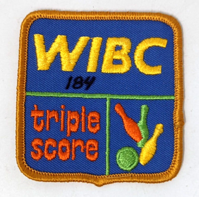 VTG WIBC Womens International Bowling Congress Triple Score Award Patch ...
