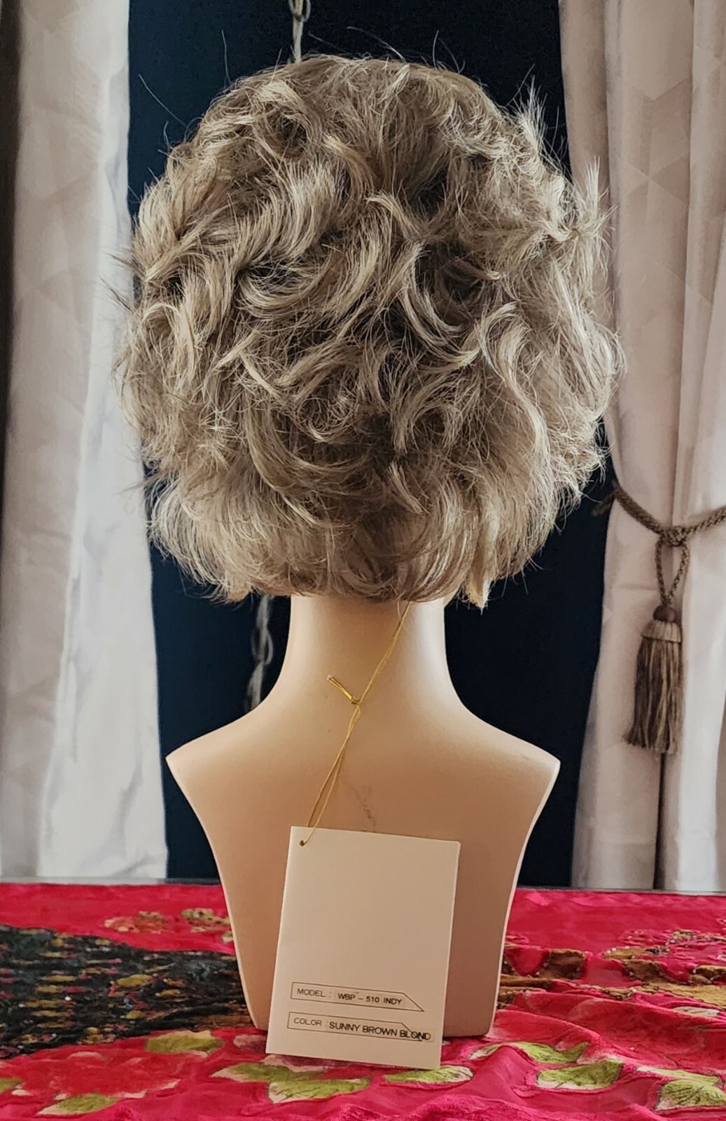 INDY WIG PIERRE WIGS SUNNY BLONDE BROWN CURLY MID-LENGTH | eBay