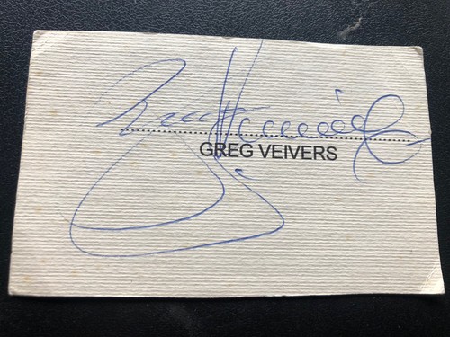 Greg Veivers SIGNED Autographed NRL Card Australian Test Captain BRL ...