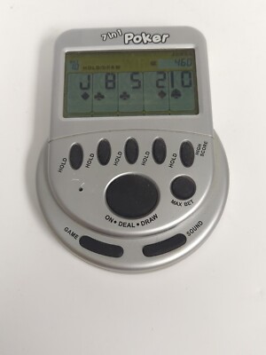 7 in 1 Poker Mega Screen Hand Held Electronic Video Portable Game ...