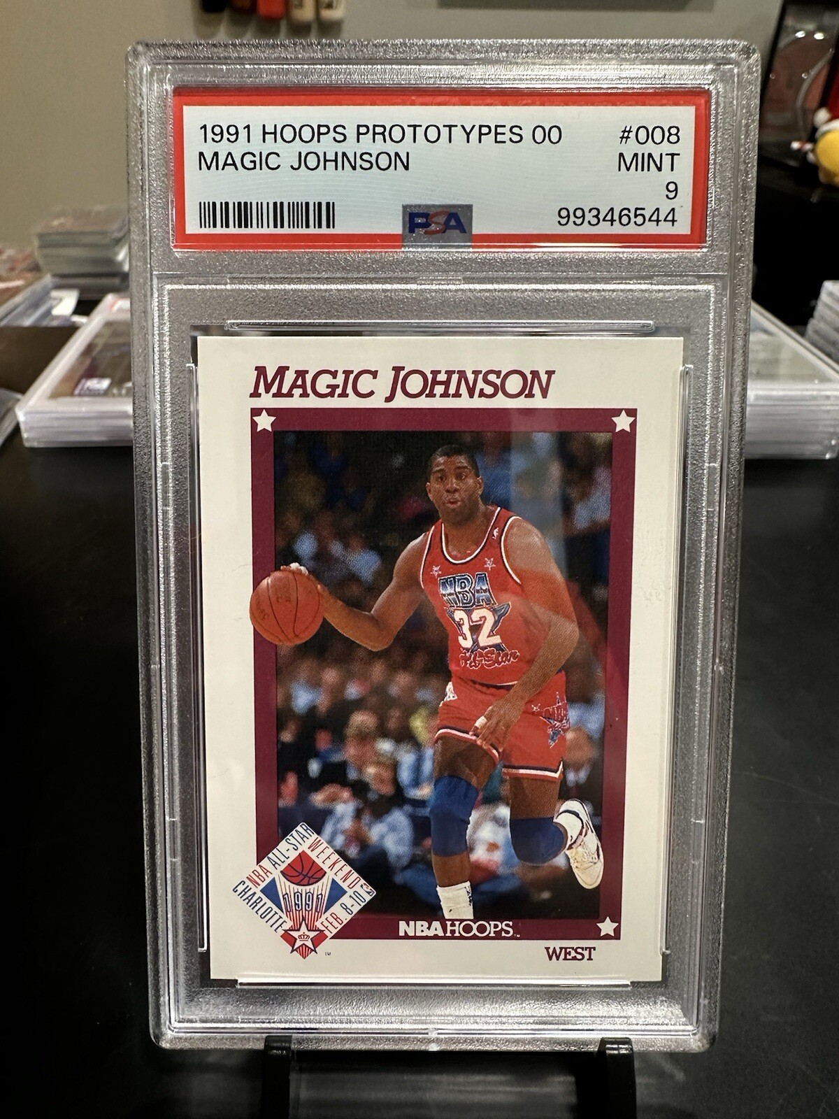 1991 NBA Hoops Prototype Magic Johnson All-Star #008 PSA 9 Rare! JP | eBay