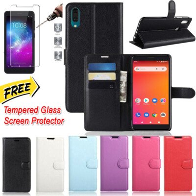 New Premium Leather Wallet PHONE Case TPU Cover For Telstra Essential ...