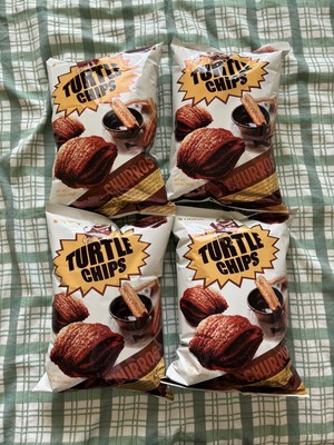 Korean ORION Turtle Chip Snack Choco Churros Flavor (5.65oz) CRUNCHY | eBay