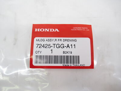 Genuine OEM Honda 72425-TGG-A11 Passenger RH Front Door Sash Molding 17 ...