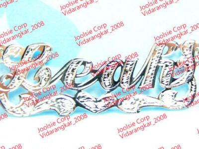 PERSONALIZED STERLING SILVER NAME PLATE CHAIN NECKLACE , ANY NAME FREE ...