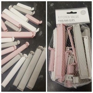 REUSABLE FOOD STORAGE FREEZER BAG CLIPS PLASTIC SEALING CLIPS ASSORTED ...