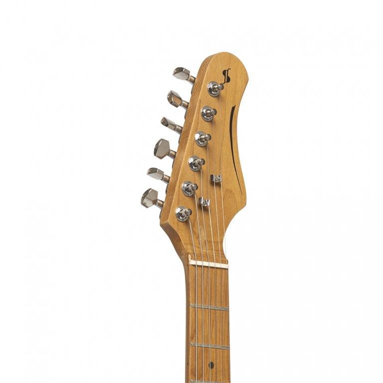 STAGG VINTAGE SERIES S-55 STRAT SSS GUITAR / SEE THRU WHITE BLONDE | eBay