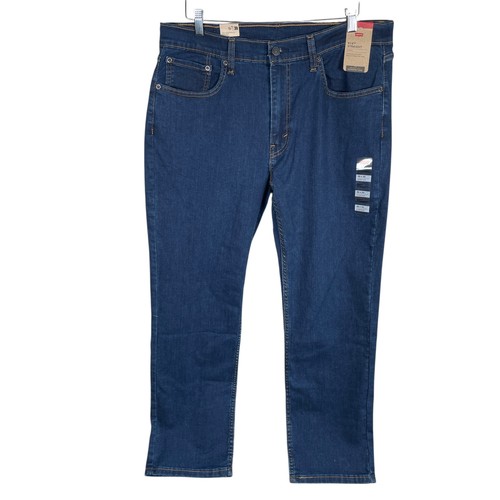 NEW Levis 514 Straight Stretch Jeans Mens 36x30 Blue Denim Cotton Blend ...