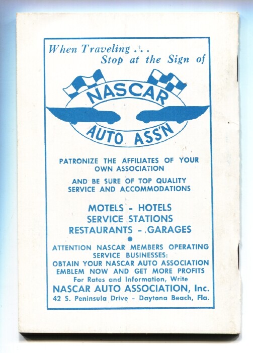 NASCAR Rule Book 1955-Very rare Auto Racing publication | eBay