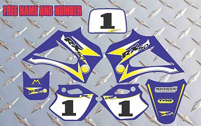 R2 R3 LX3 LEM DECALS GRAPHICS STICKERS 2003-2012 RX 65 150 BLUE AND ...