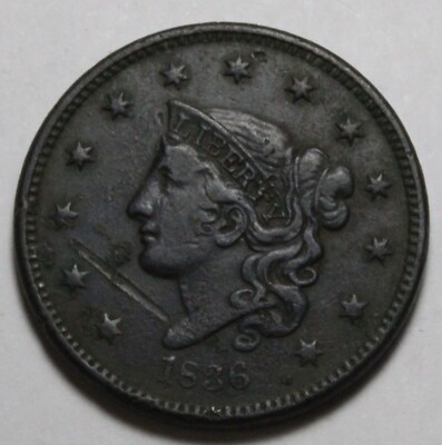 1836 Large Cent UR304 | eBay