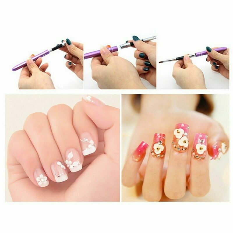 Nail Art 10 pcs Set Professional Dotting Detail UV Gel Painting Gel ...