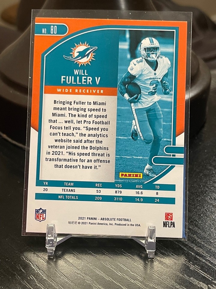 2021 Panini Absolute Will Fuller V Red Foil #80 MINT! | eBay