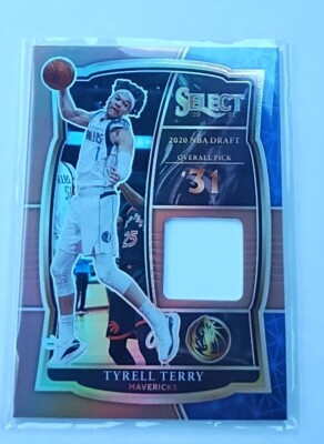 2020 Panini Select Tyrell Terry RC Rookie Jersey Patch Copper Prizm /49 ...