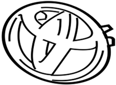 75310-47060 Toyota Emblem assy, radiator grille 7531047060, New Genuine ...