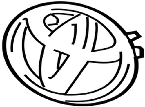 75310-47060 Toyota Emblem assy, radiator grille 7531047060, New Genuine ...