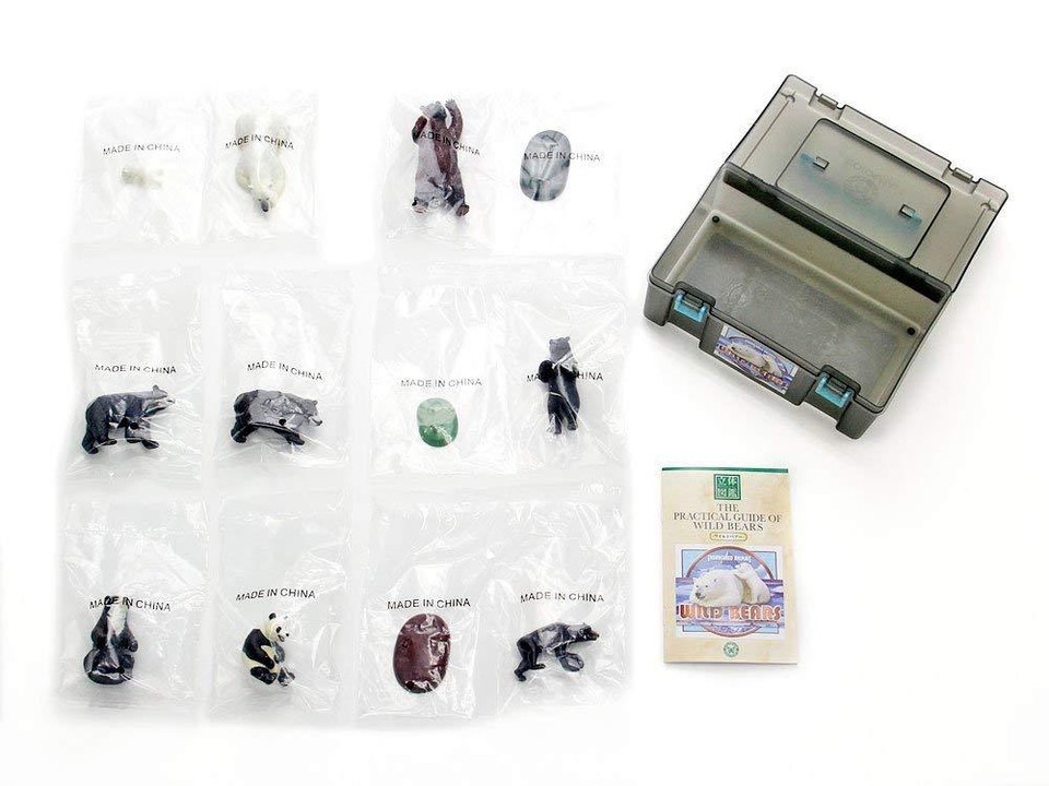 Colorata 3D Real Figure Box Endangered Animals Wild Bears Action Figure ...