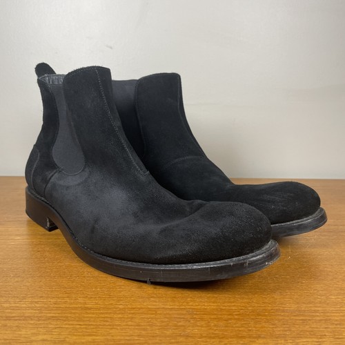 Men's WOLVERINE 1000 Mile Montague Black Suede Chelsea Boots size 9.5 D ...