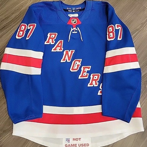 Team Issued MIC Adidas Authentic Sahil Panwar New York Rangers NHL ...