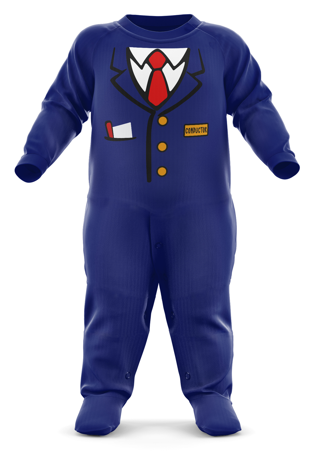Baby Train Conductor Costume Romper Suit Funny Halloween Fancy Dress ...
