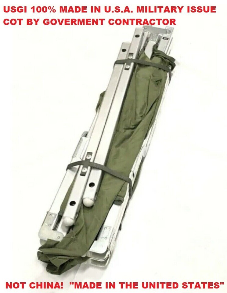 USGI Military cot Authentic USGI Military Issue Aluminum Folding Cot ...