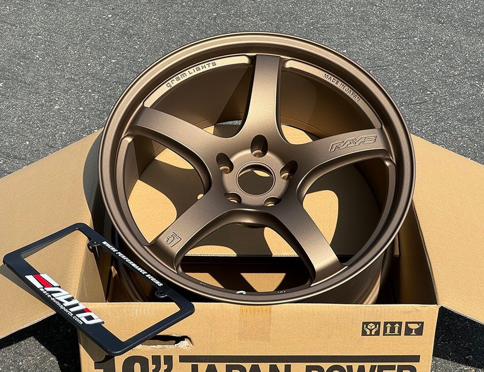 Rays Gramlights 57CR Bronze Wheel Rim 19" 19x9.5 19x10.5 5x114 for 370z ...