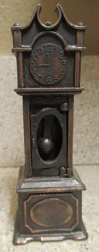 Vintage 1970’s Durham Ind New York Die-cast Metal Miniature Grandfather ...