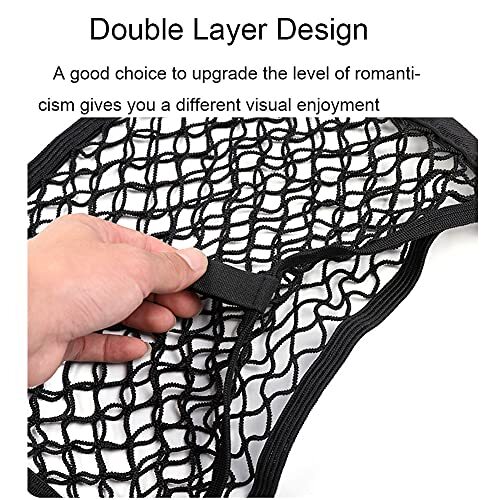 2 Pack Large Cargo Net for Trunk RV Boats Storage Mesh Pocket Net with ...