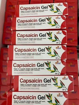1 X 30g Capsaicin Hot Chili Gel Rheumatoid Osteoarthritis Pain Capsicum ...