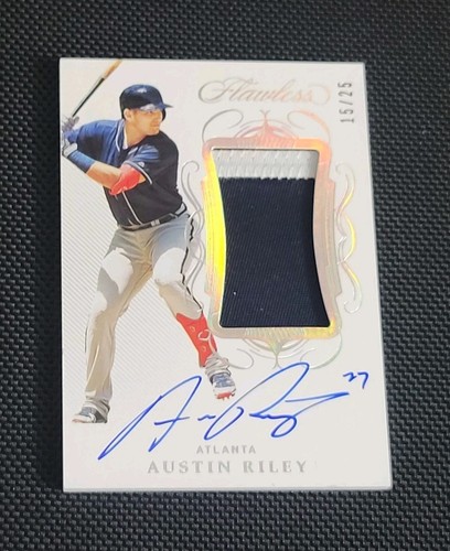 2020 Panini Flawless AUSTIN RILEY 2 COLOR PATCH ON CARD AUTO SSP # 15/ ...
