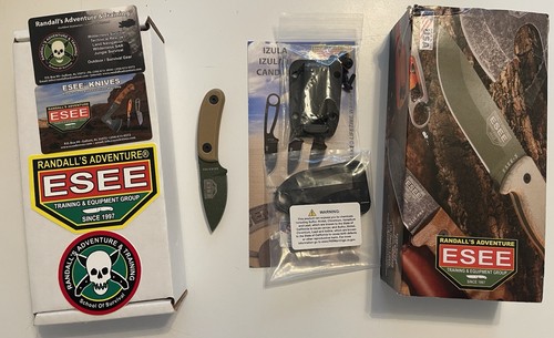 ESEE Candiru Rowen Olive Drab Fixed Blade Knife with Sheath New open box | eBay