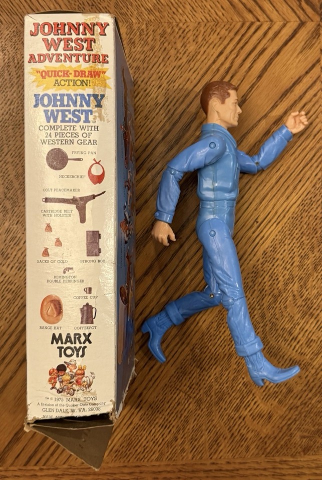 NICE Vintage Marx Johnny West Adventure Quick-Draw Johnny West Action ...
