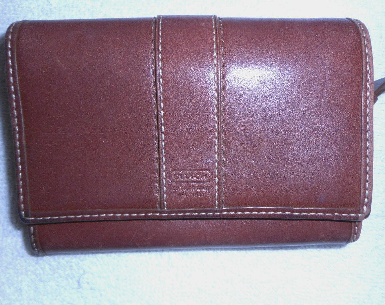 Coach tan leather Bi fold wallet - Gem