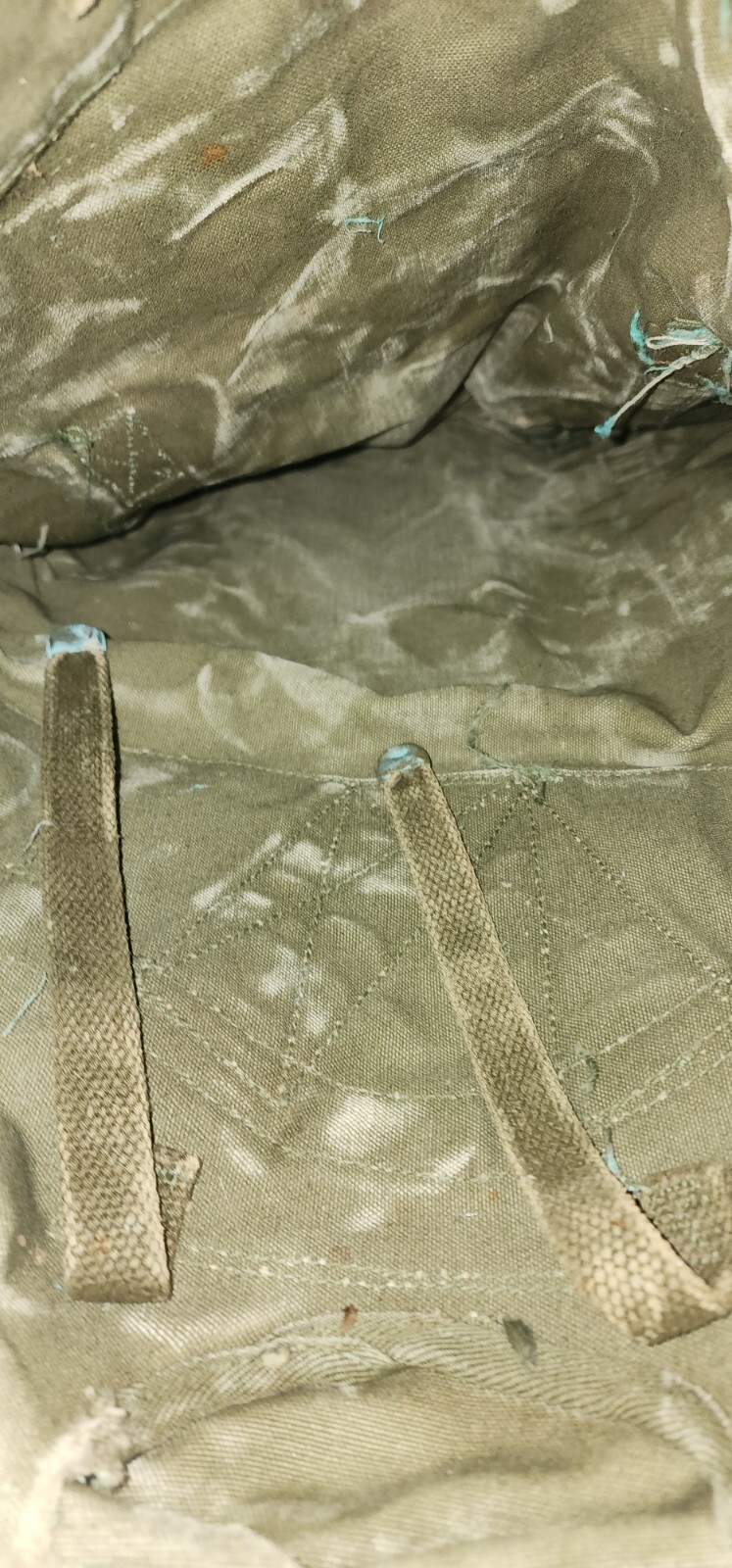 WWII USMC 5 Gallon Collapsible Water Bladder Canteen Canvas Carry Bag ...