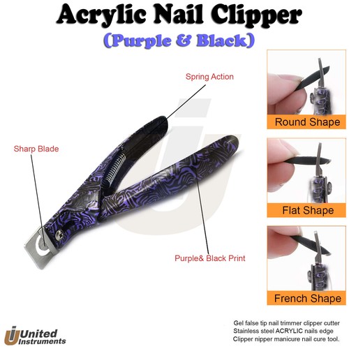 Unique Design Salon Artificial Nail Clipper Acrylic UV Fake Nails Art ...