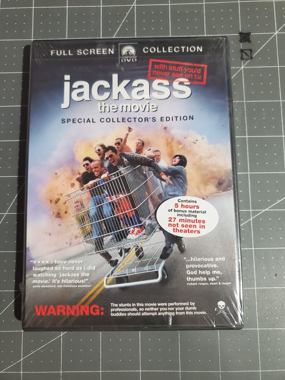 Jackass: The Movie (DVD, 2003, Full Frame, Special Collector's) NEW ...