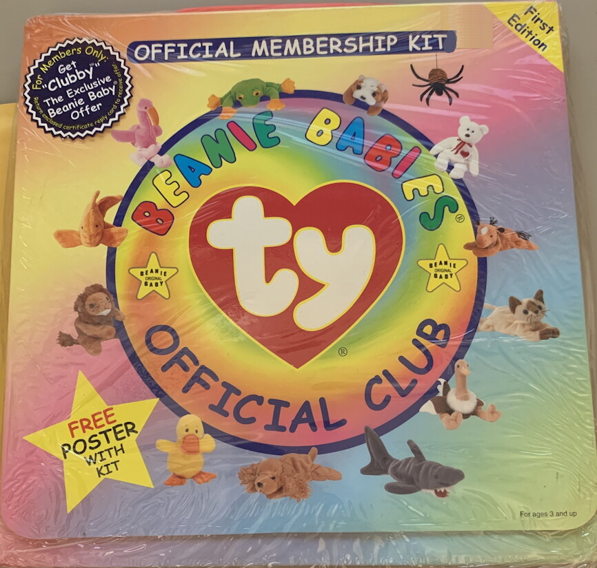 TY Beanie Babies Official Club Membership Kit 1st Edition Brand New ...