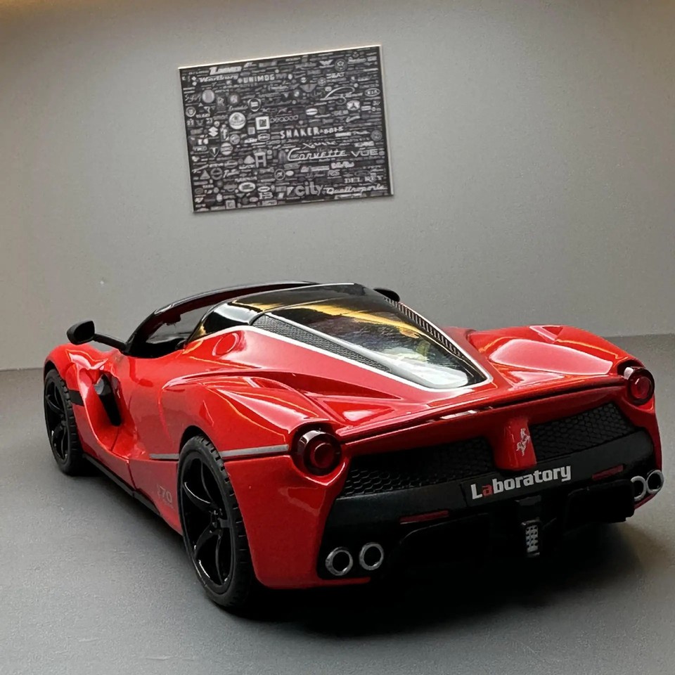 1:22 Ferrari Laferrari convertible Racing Diecast Car Model Simulation ...