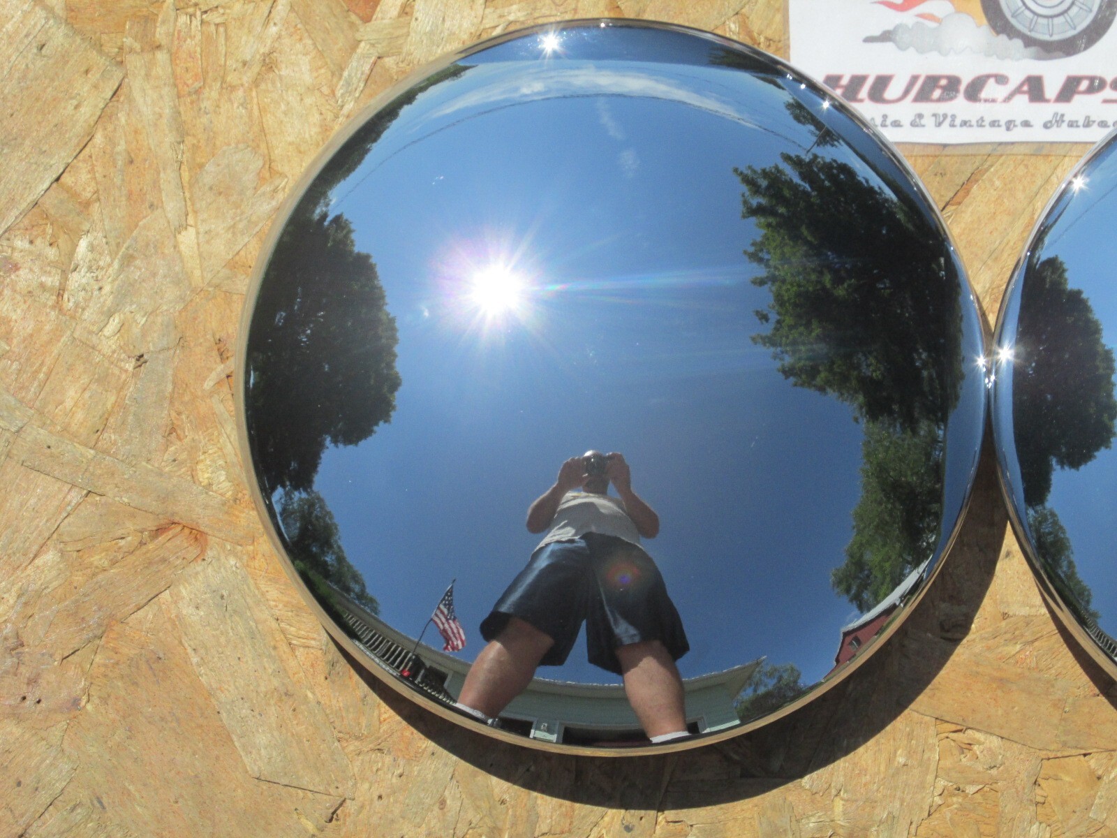 7 1/2" 1940'S-50'S HOT ROD, RAT ROD SMOOTHIE WHEEL BABY MOONS ~4~ 1009 ...