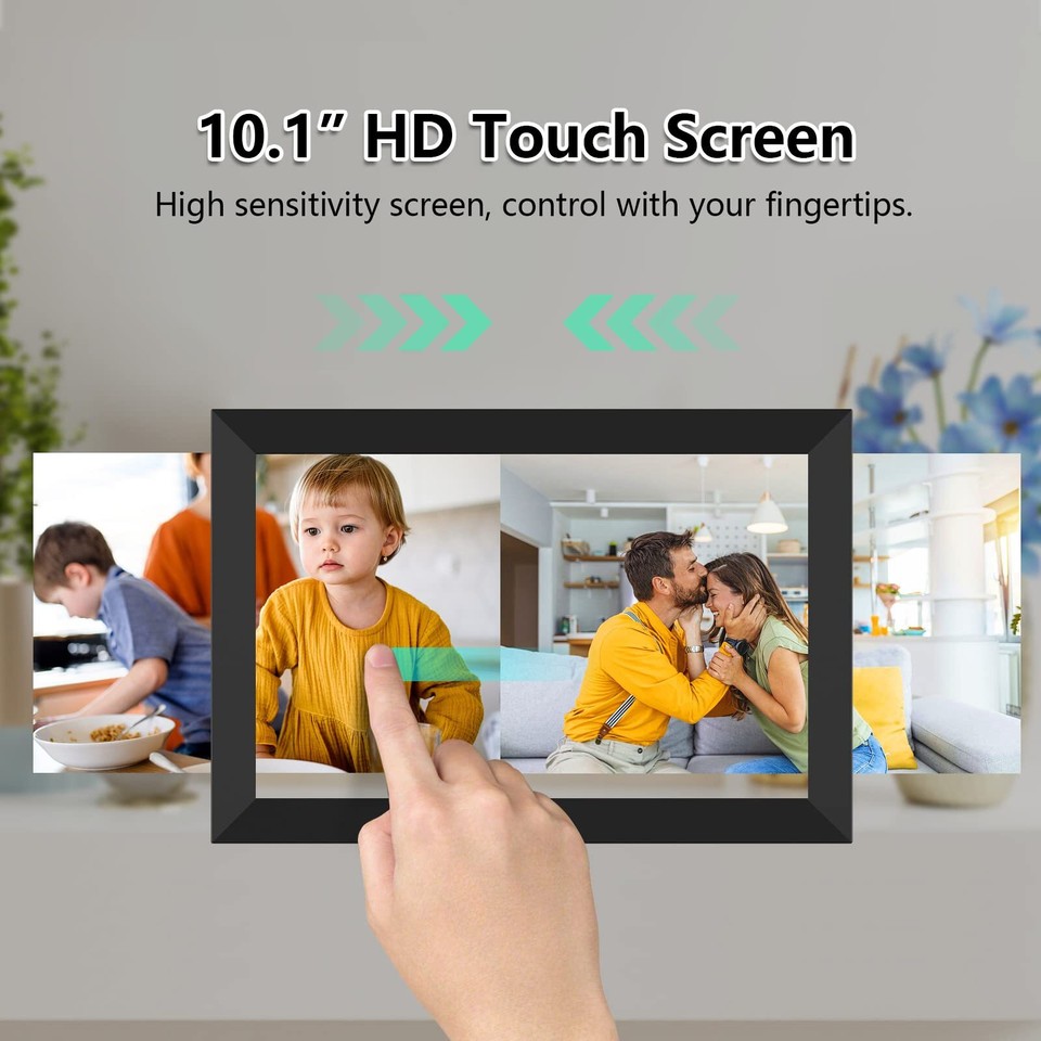 AEEZO Digital Picture Frame 10.1 Inch 1280*800 IPS Touch Screen WiFi ...
