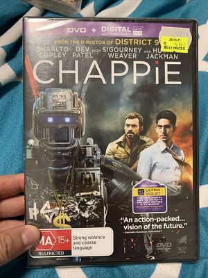 Chappie DVD Movie 2015 Dir. Neill Blomkamp Hugh Jackman Dev Patel Sci-fi Reg 4 | eBay