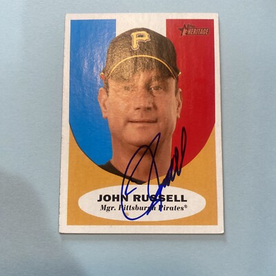 Pittsburgh Pirates JOHN RUSSELL autographed signed auto 2010 Topps ...
