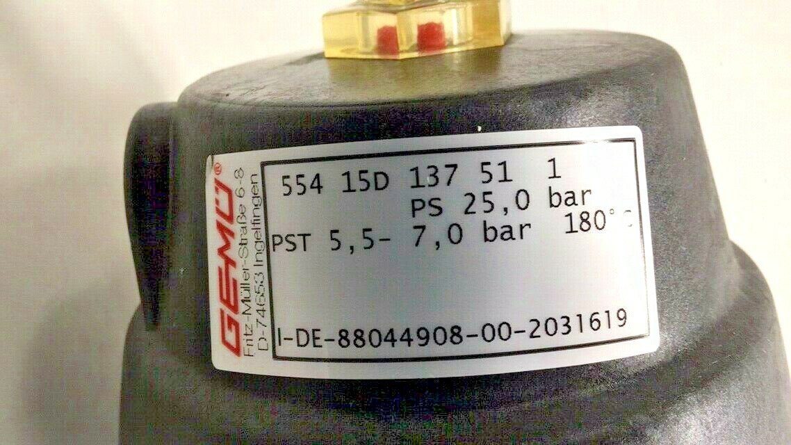 Gemu 554 15D 137 51 1 Angle Seat Globe Valve Pneumatic 2030568 ...