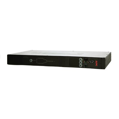 APC PDU Rack ATS, 200/208V, 20A, L6-20 in, (8) C13 (1) C19 out AP4430 ...