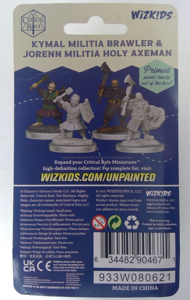 CRITICAL ROLE MINIATURES ~ KYMAL BRAWLER & JORENN HOLY AXEMAN | eBay
