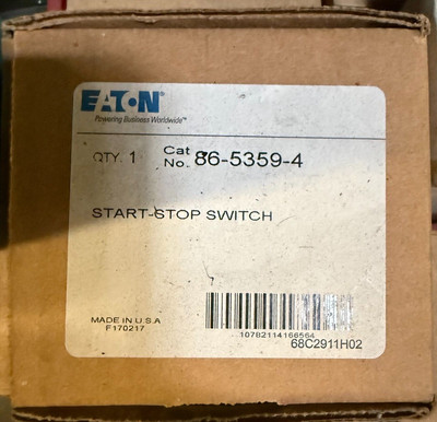 EATON 86-5359-4 START STOP SWITCH NEW IN BOX READY FOR SHIPPING | eBay