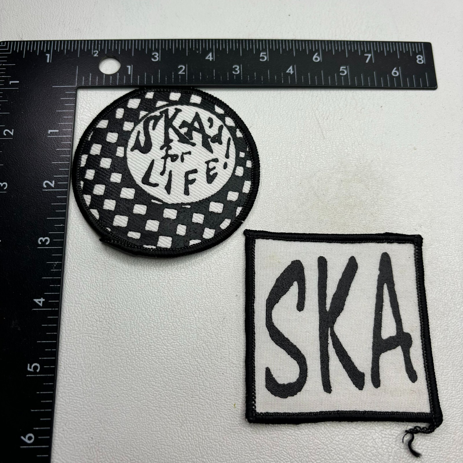 Vintage 2 Patches SKA MUSIC Patch Lot - BOTH IN BLACK AND WHITE 47MB | eBay